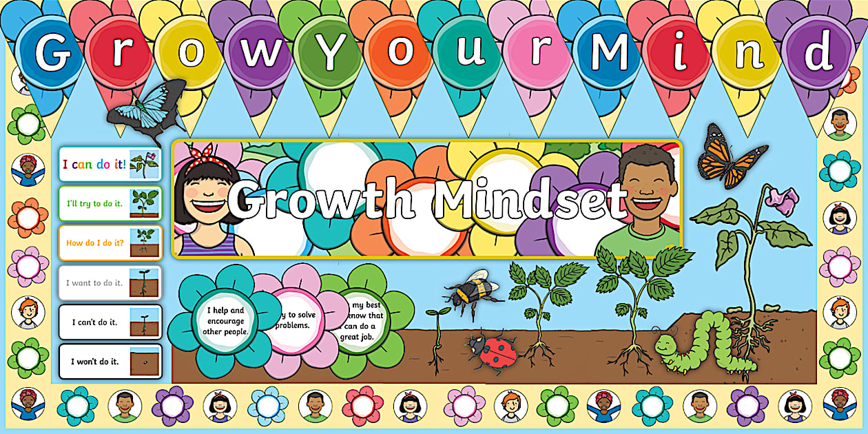 EYFS Growth Mindset Plant-Themed Display Pack (teacher made)