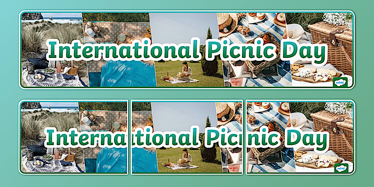 International Picnic Day Photo Display Banner (teacher made)