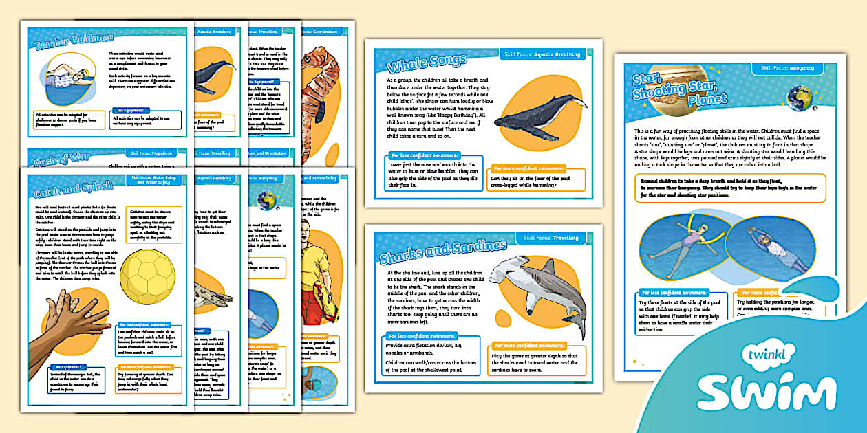 PE Swimming Games - Swimming Resource -Twinkl Move