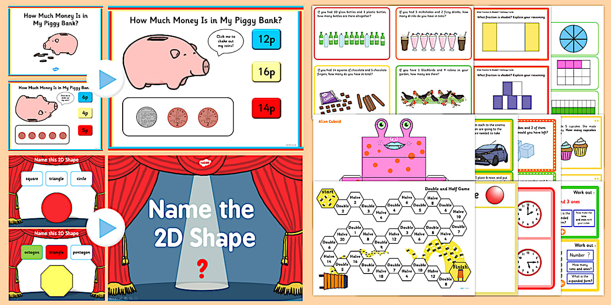 Interactive Maths Learning Games KS1 - Resource Pack