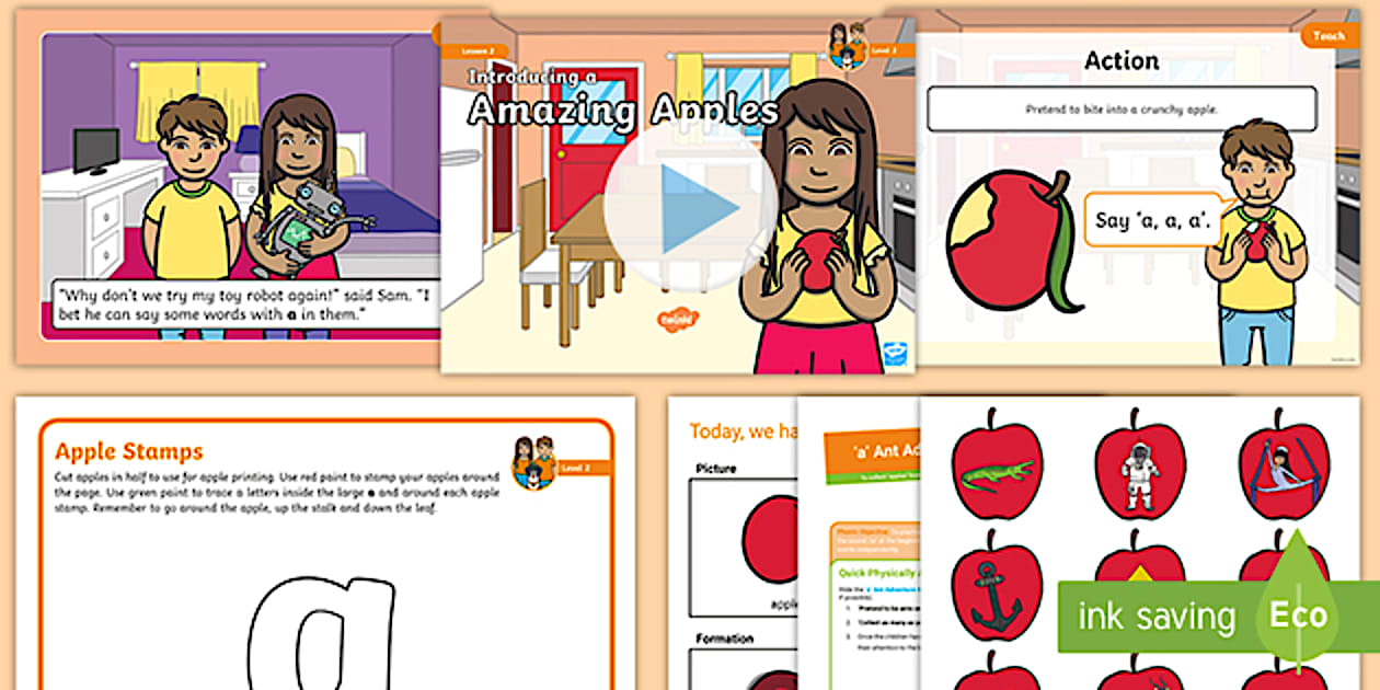 'a' phoneme Lesson Plan - Level 2 Wk1 L2 - Twinkl Phonics