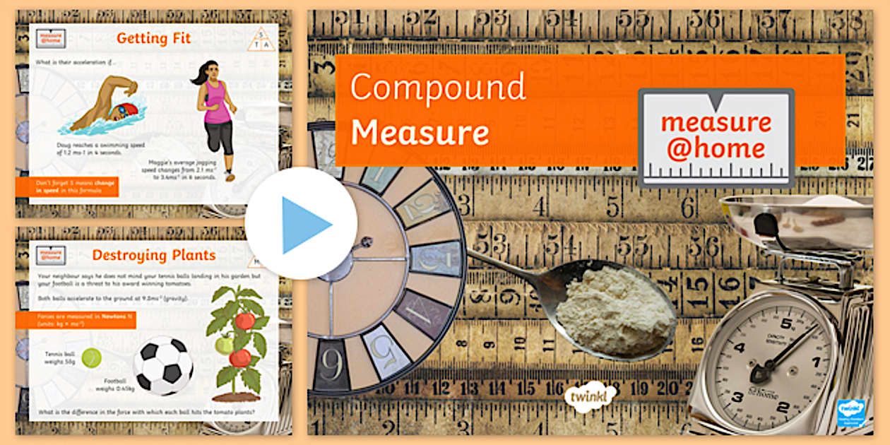 Measure at Home: Compound Measures GCSE PowerPoint - Twinkl