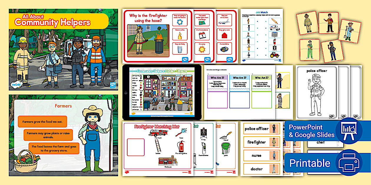 Community Helpers Activity Pack for K-2nd Grade - Twinkl