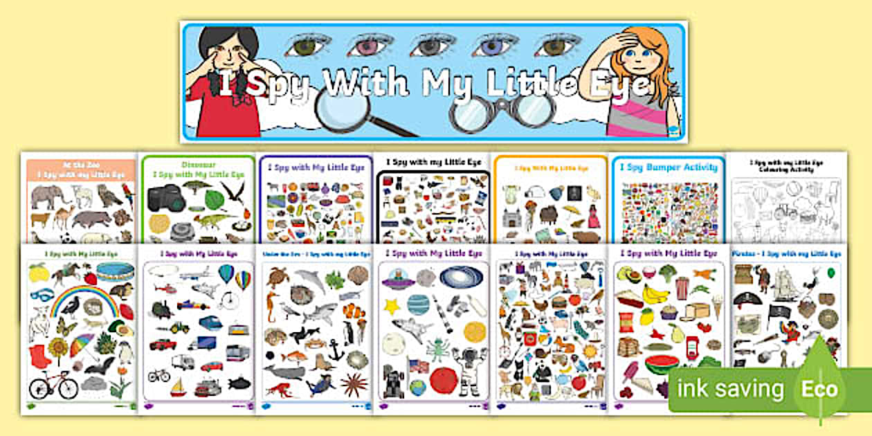 I Spy With My Little Eye Activity Pack (teacher made)