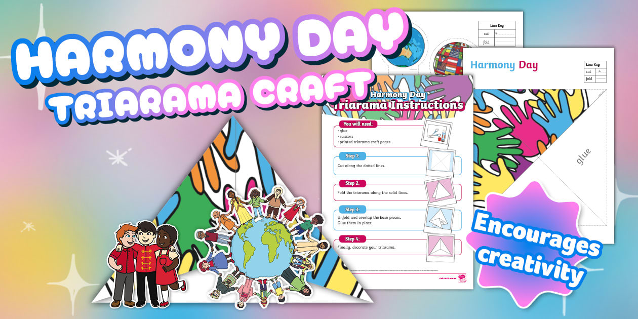 Harmony Day Triarama Craft