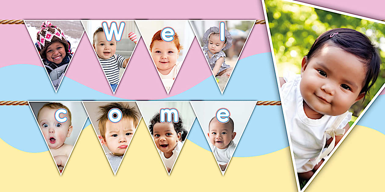 Baby Nursery Dramatic Play Photo Bunting (teacher made)
