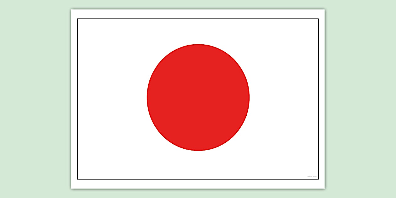 Japan Flag Display Poster | Twinkl Flags and Countries