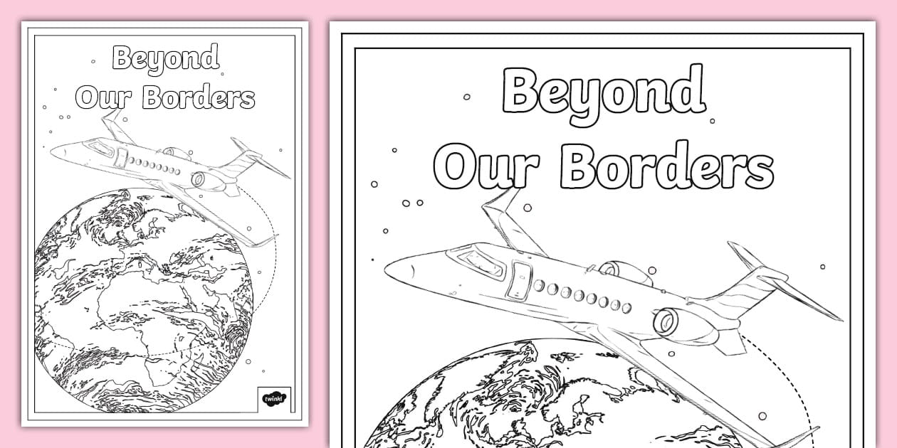 Beyond Our Borders Year 6 Integrated Unit Title Colouring Page