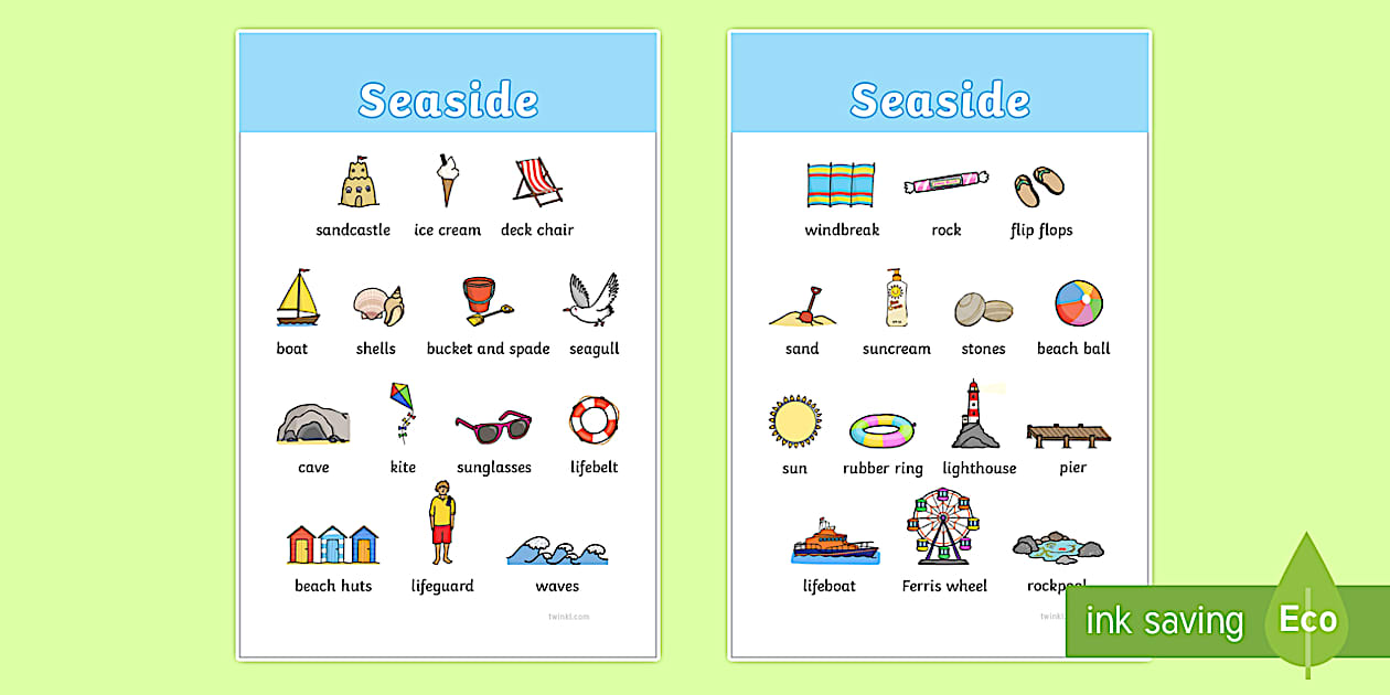 Seaside IKEA Tolsby/Fiestad Frame (teacher made) - Twinkl