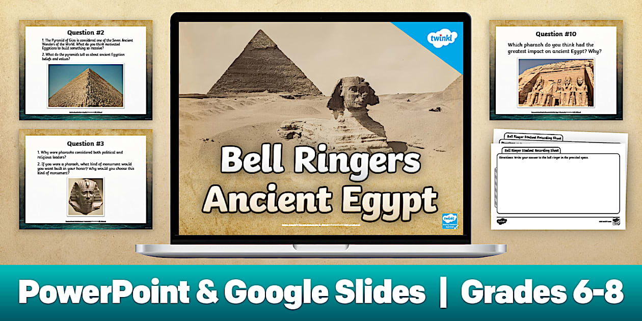 Ancient Egypt Bell Ringers PowerPoint & Google Slides