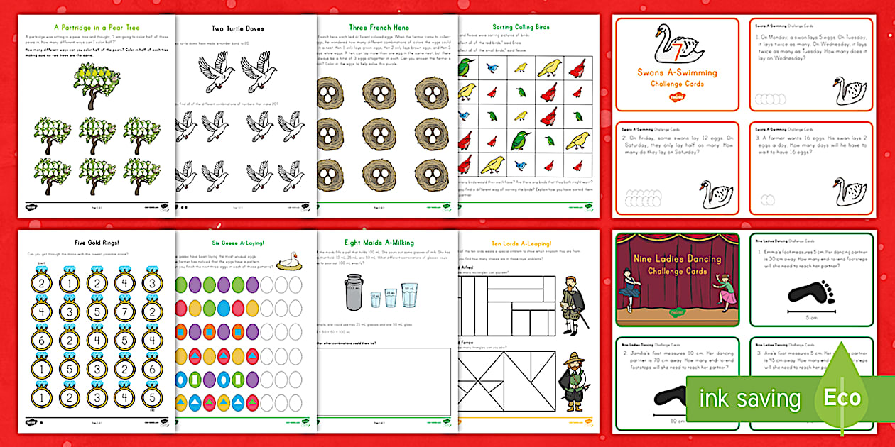 Fun 12 Days of Christmas Math Activities | Twinkl USA