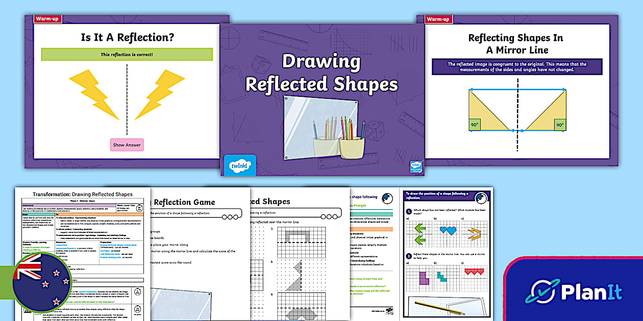 Phase 2 Space: Transformation (Drawing Reflected Shapes) Lesson 1
