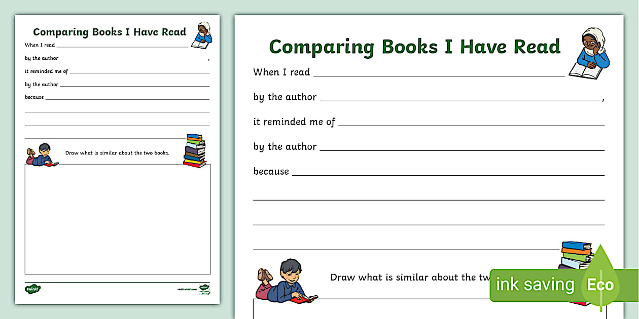 Comparing Books I Have Read Activity (teacher made) - Twinkl