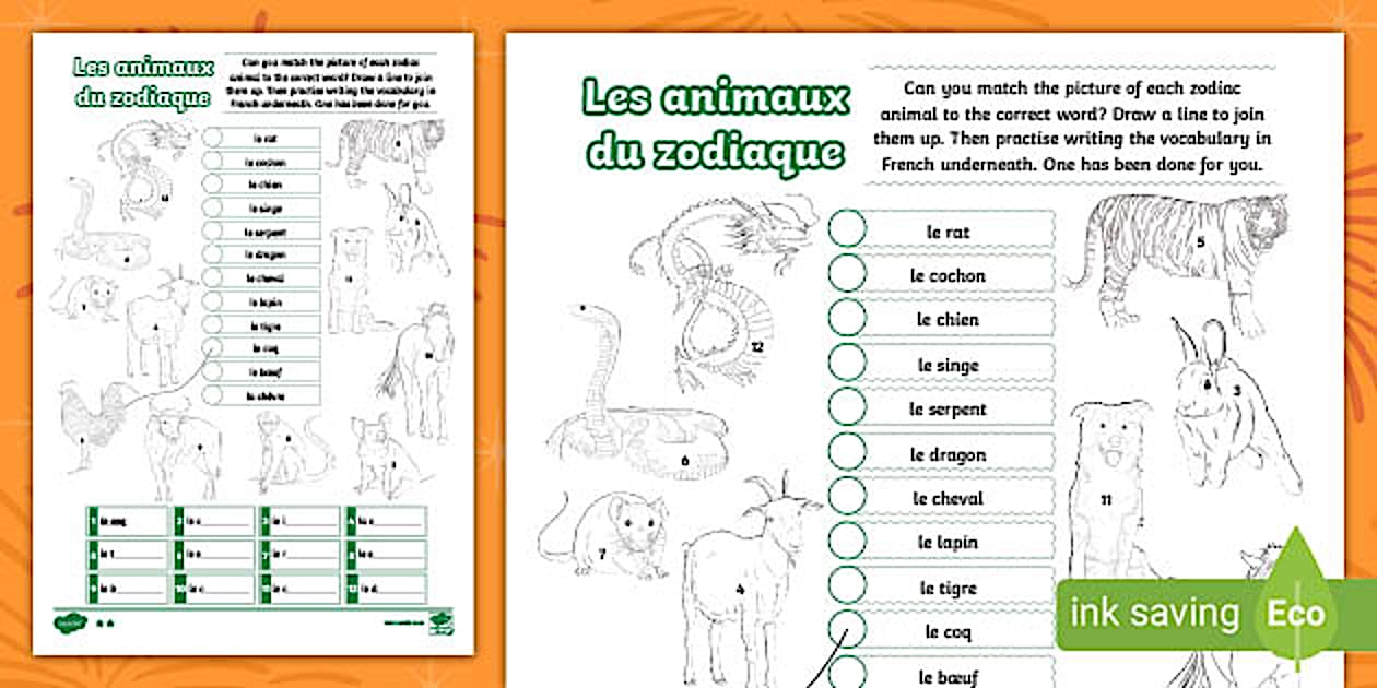 👉 French: Lunar New Year Activity Sheet (teacher made)
