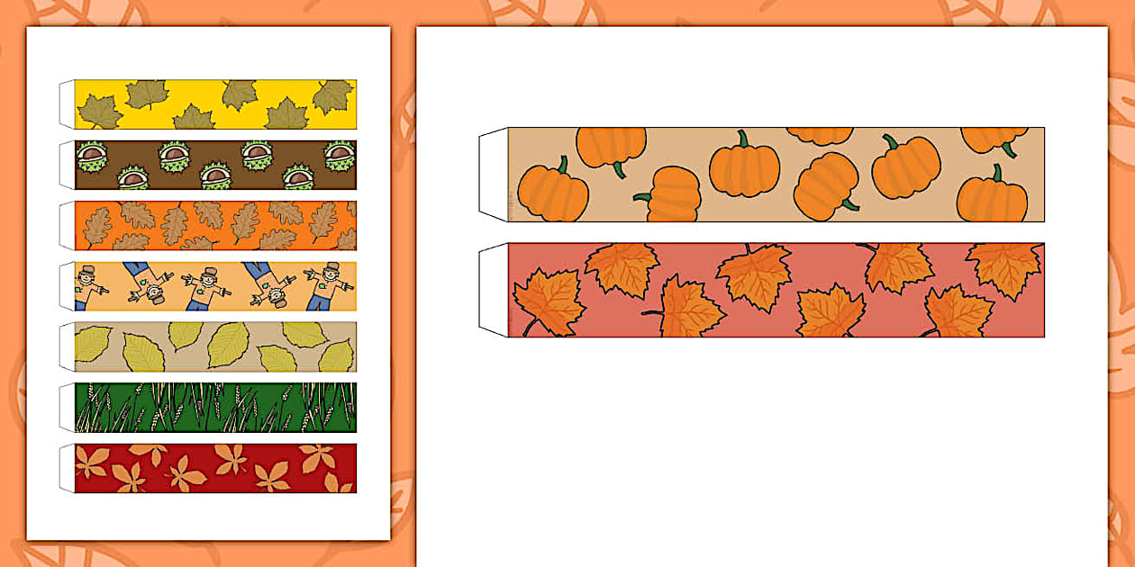 Corona de papel: Otoño