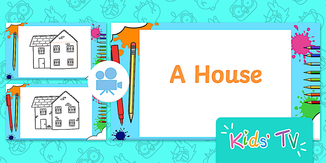 How to Draw a House | Twinkl Kid's TV (teacher made)
