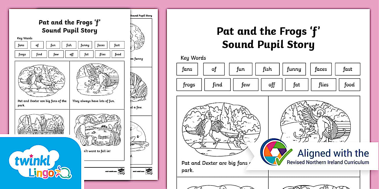 Pat and the Frogs 'f' Pupil Story Activity Sheet - Twinkl