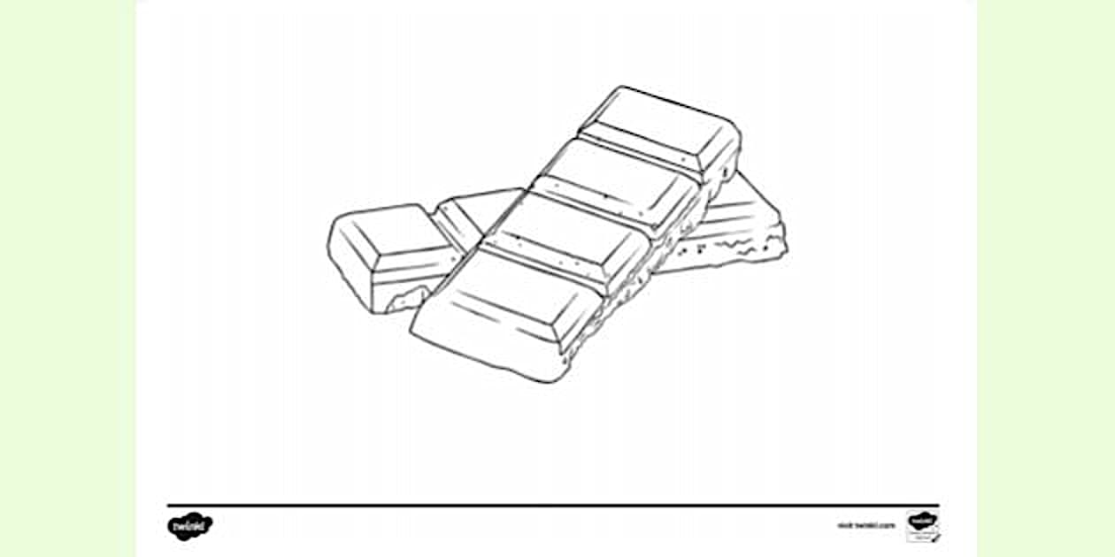Chocolate Colouring Sheet