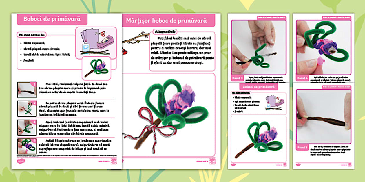 Boboci de primăvară – Activitate practică - Twinkl