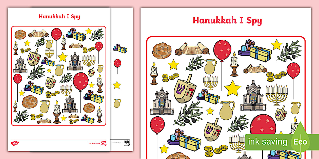 I Spy Hanukkah (teacher made) - Twinkl