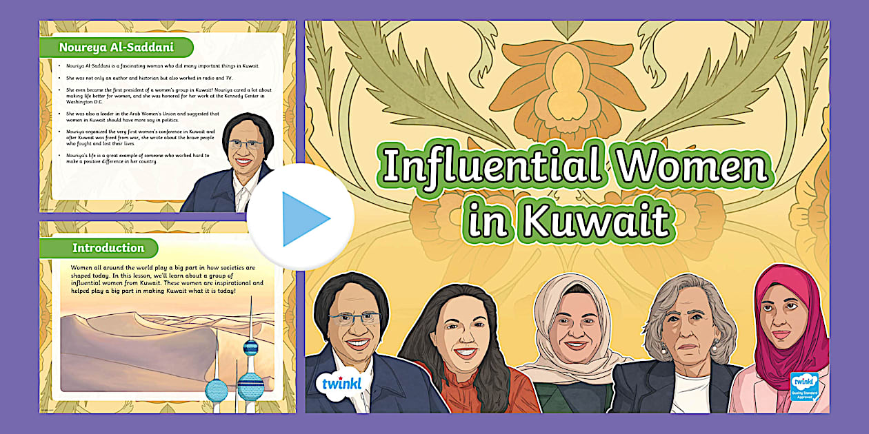 Kuwaiti Women's Day - Influential Women in Kuwait PowerPoint | Educational