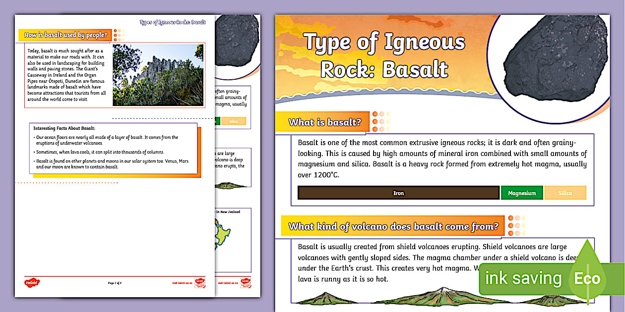 Igneous Rocks - Basalt