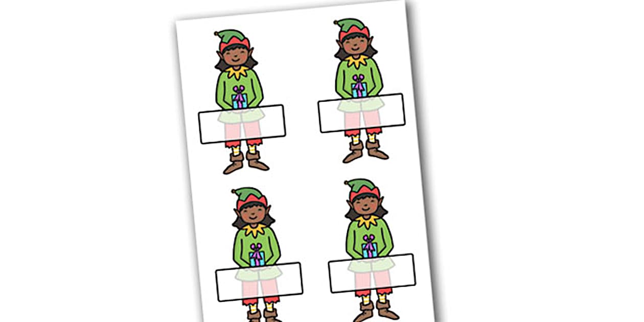 Christmas Self-Registration Girl Elf Editable