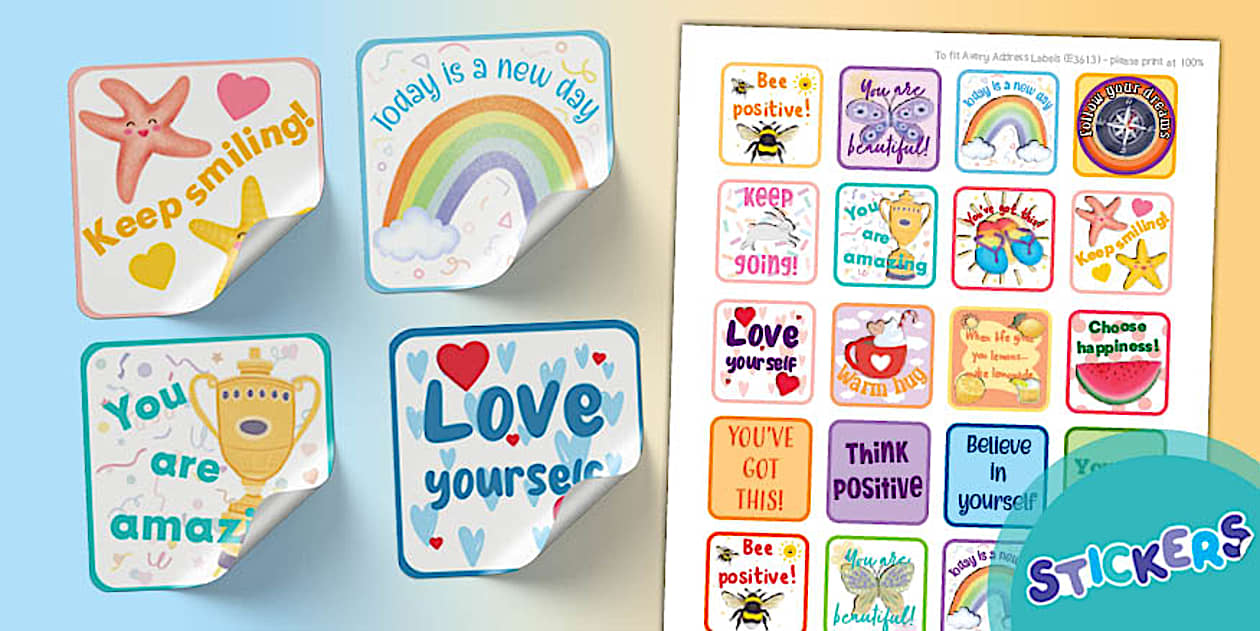 Self Love Stickers | Twinkl Stickers (teacher made) - Twinkl