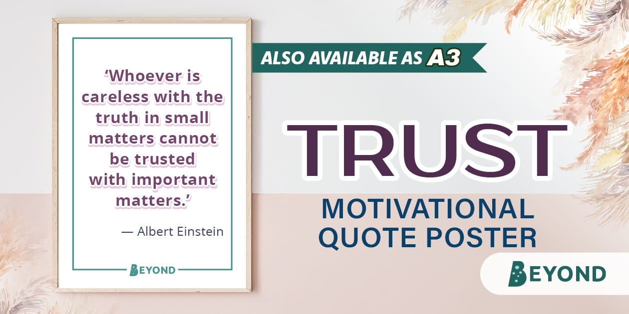 Trust - Motivational Quote Poster