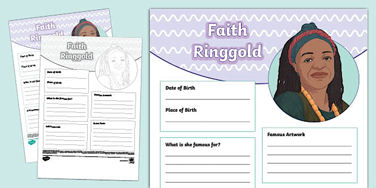 Faith Ringgold Fact File Template
