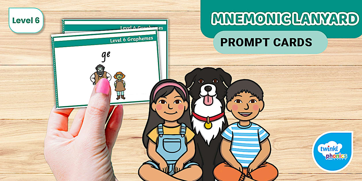 Level 6 Mnemonic Lanyard Prompt Cards