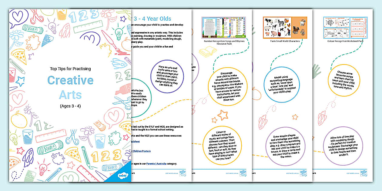 Top Tips for Practising Creative Arts Ages 3-4 - Twinkl