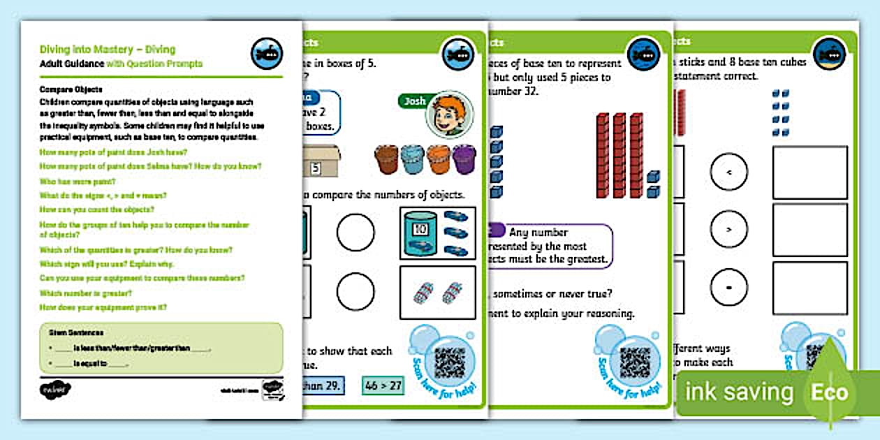 Year 2 DIM: Step 12 Compare Objects Activity Cards - Twinkl