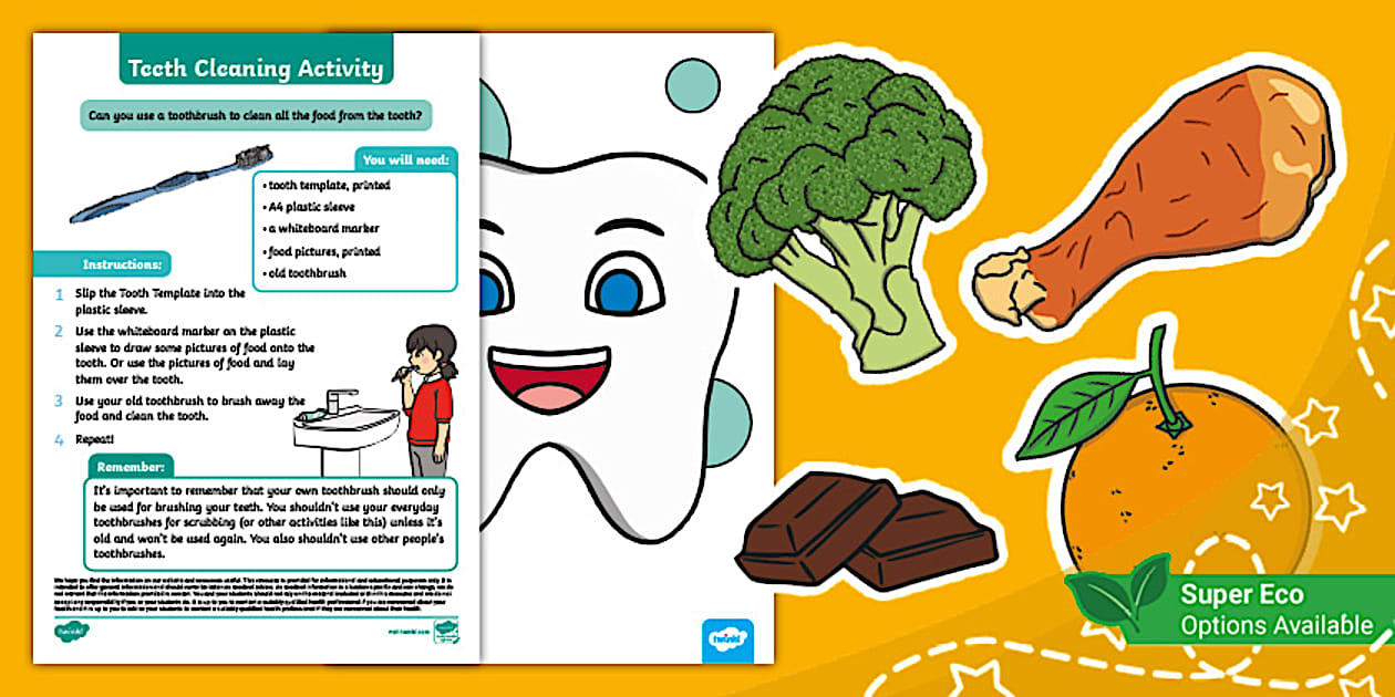 FREE! - Cleaning Teeth Activity (teacher made) - Twinkl
