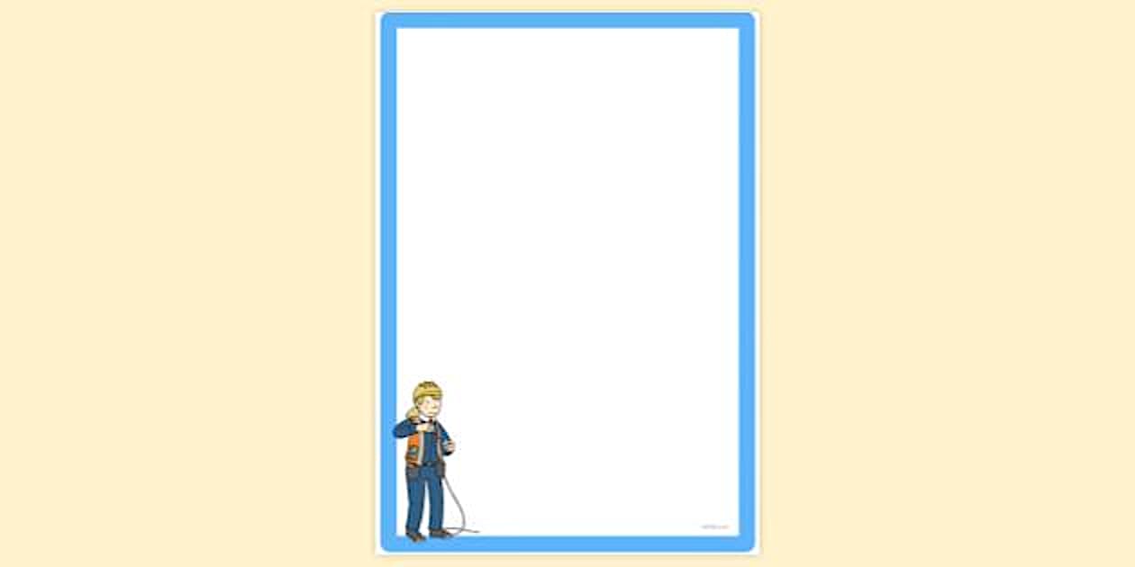 Electrician Page Border | Page Borders | Twinkl Resources