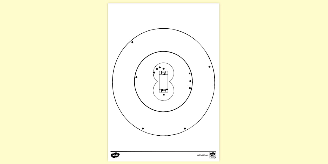 Cricket Ground No Labels Colouring | Colouring Sheet