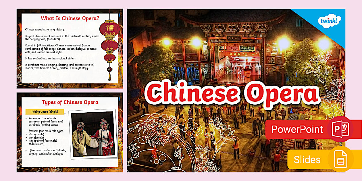 Chinese Opera PowerPoint & Google Slides for 3rd-5th Grade