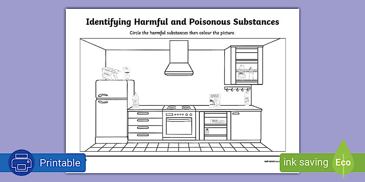 Harmful Substances Worksheet | Foundation Phase South Africa