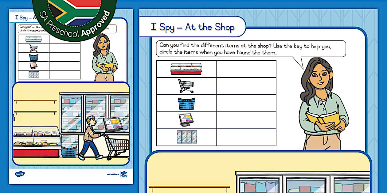 I Spy: At the Shop - Find the Hidden Items (Teacher-Made)