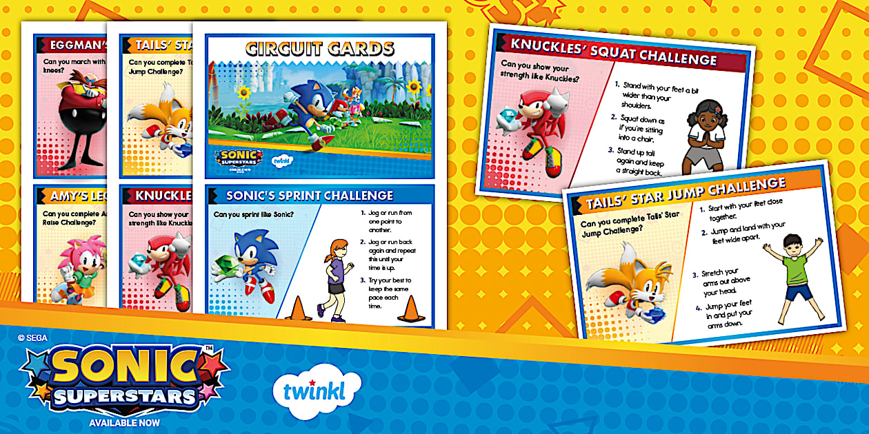 FREE! - Sonic: Simple Circuits for PE Activity Cards