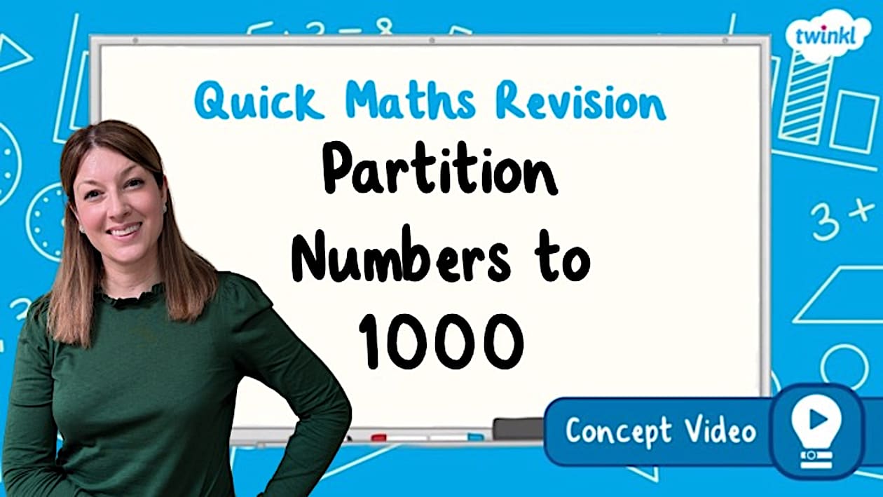 👉 Partition Numbers to 1000 | KS2 Maths Concept Video
