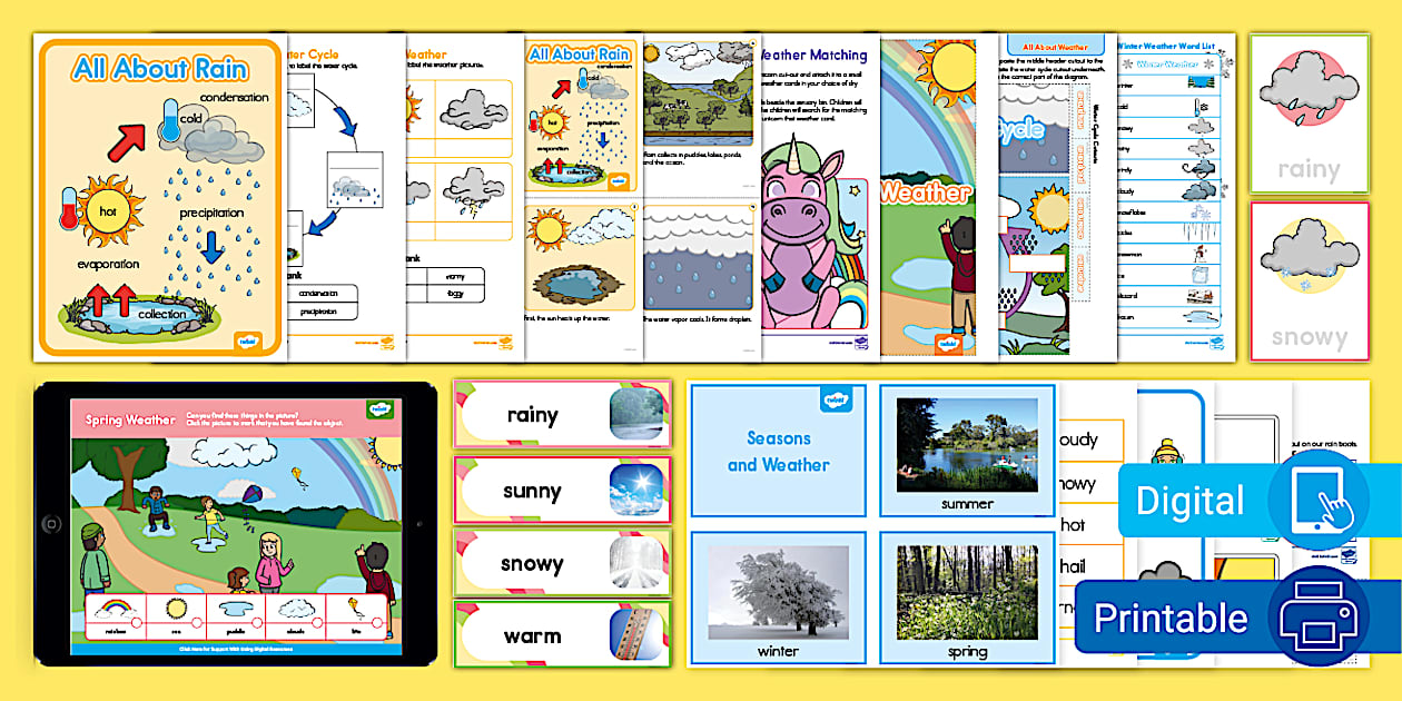 Kindergarten Weather Activity Pack (Teacher-Made) - Twinkl