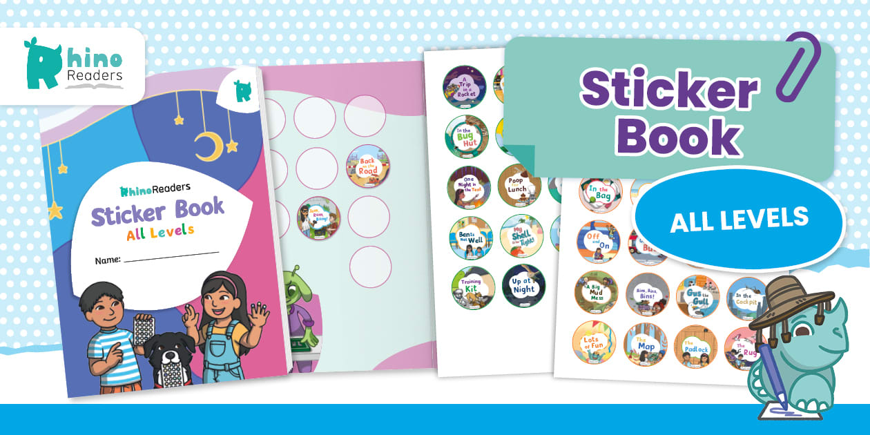 Rhino Readers Sticker Book - All Levels