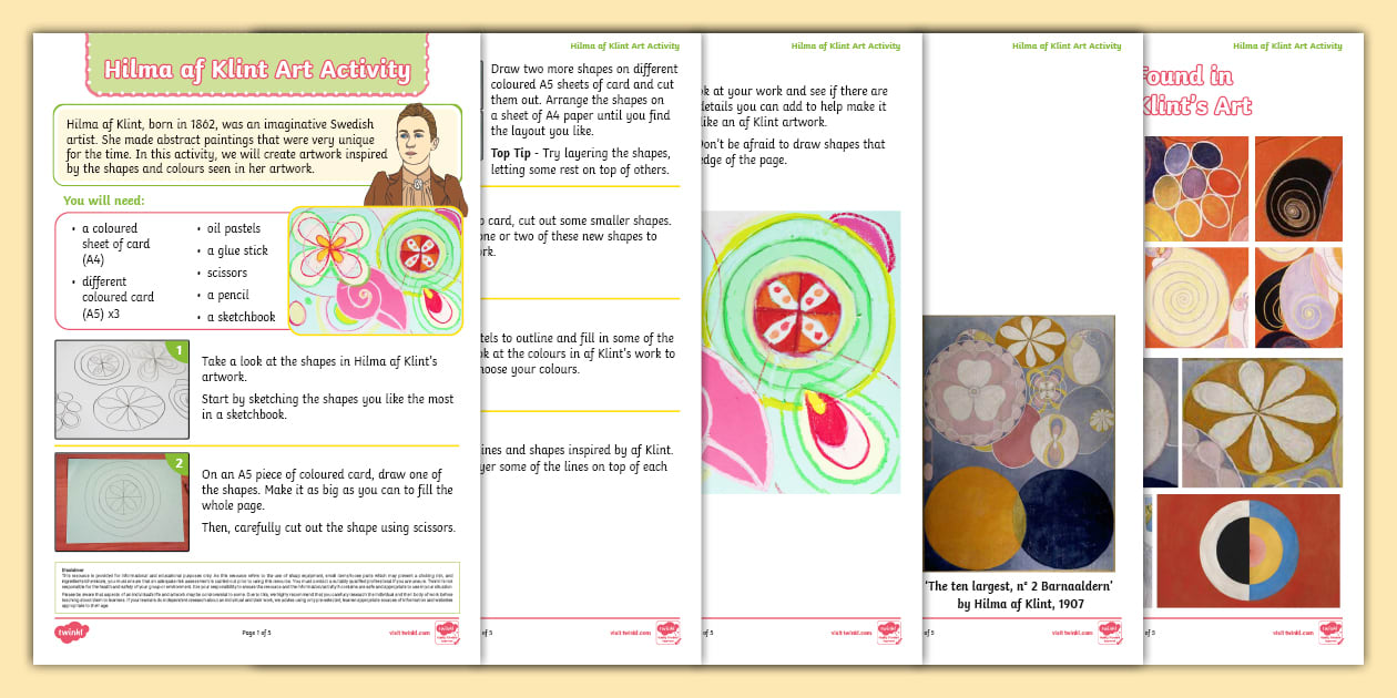 KS1 Hilma af Klint Art Activity | KS1 Art | Twinkl - Twinkl