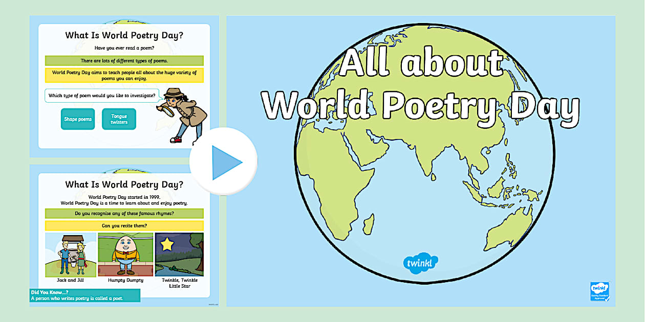 Foundation Phase All about World Poetry Day PowerPoint