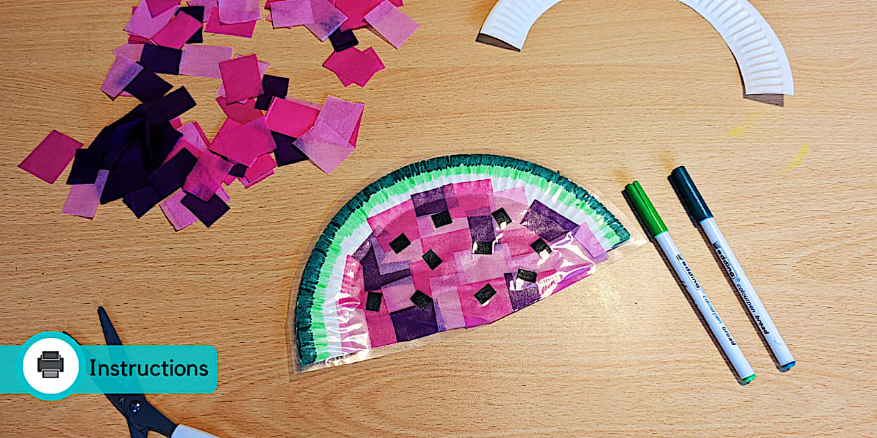 Watermelon Sun Catcher | Craft For Preschool (teacher made)