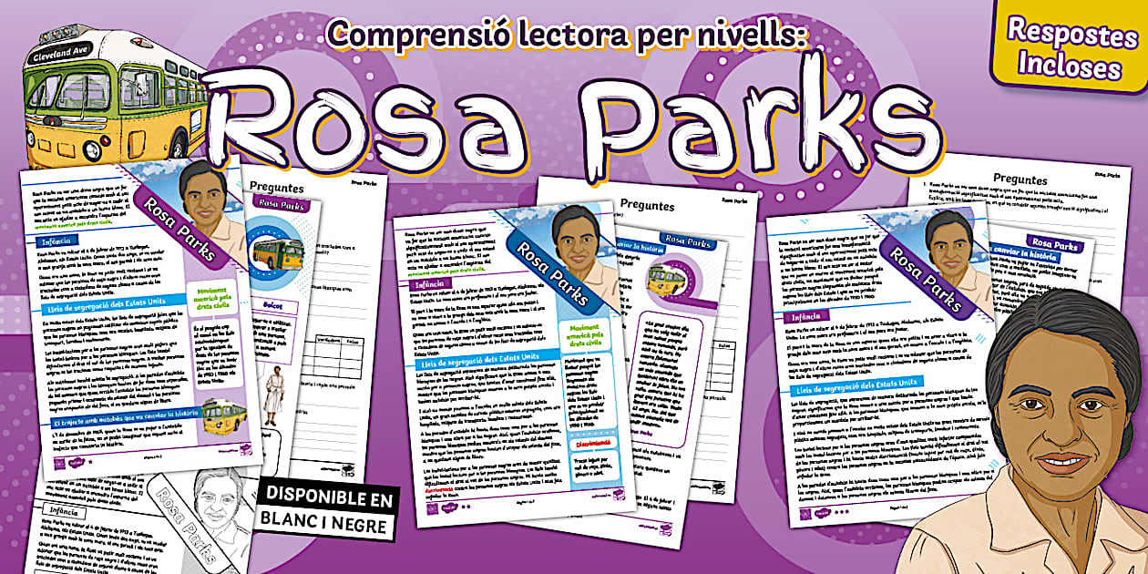 Comprensió lectora per nivells: Rosa Parks - Català