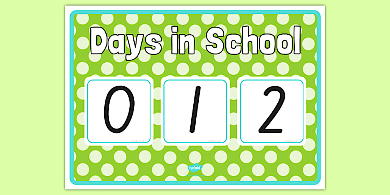 100 Days Count Down Poster (teacher made) - Twinkl