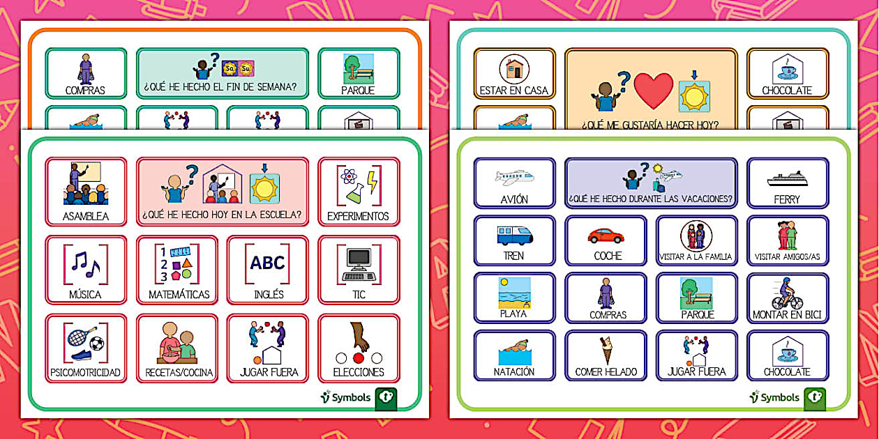 Pictogramas: ¿Qué he hecho hoy? (Hecho por educadores)