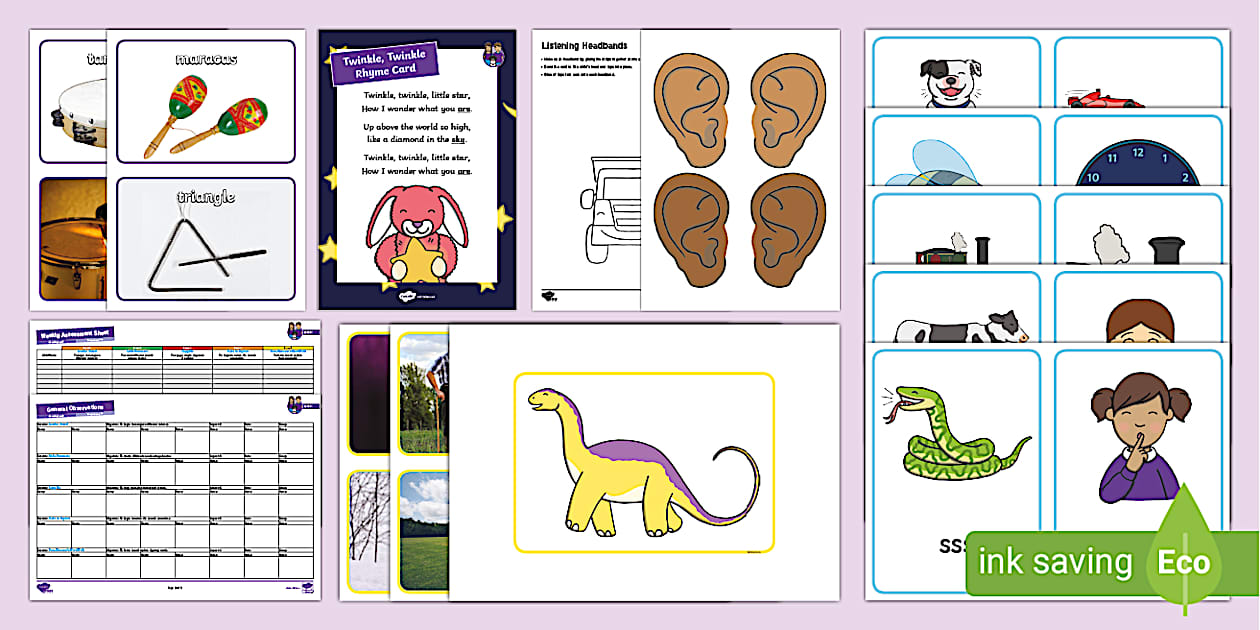 Phonics Level 1 Week 5: Things I Like to Do Weekly Lesson Pack